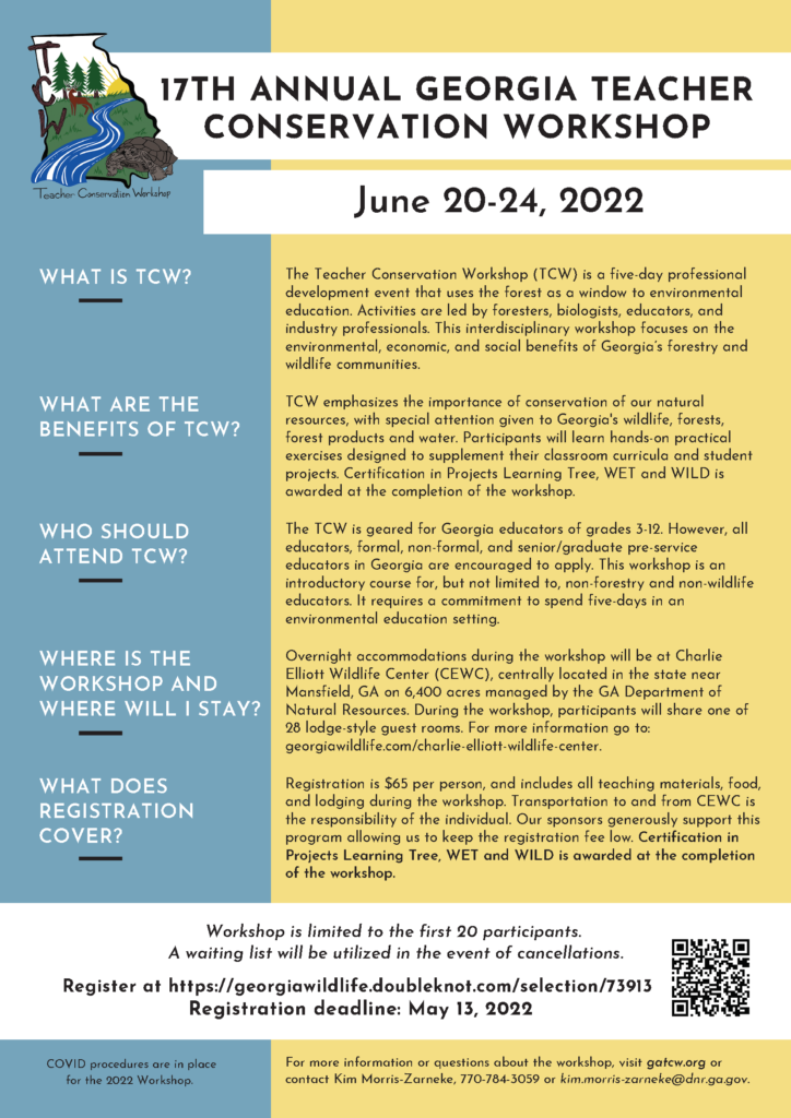 17th Annual Georgia Teacher Conservation Workshop - Georgia Project ...