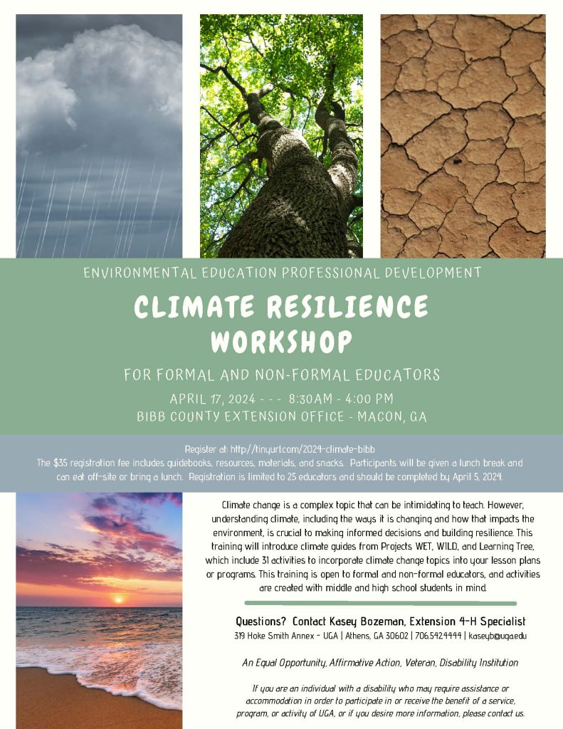 Climate Resilience Workshop - Georgia Project Learning Tree